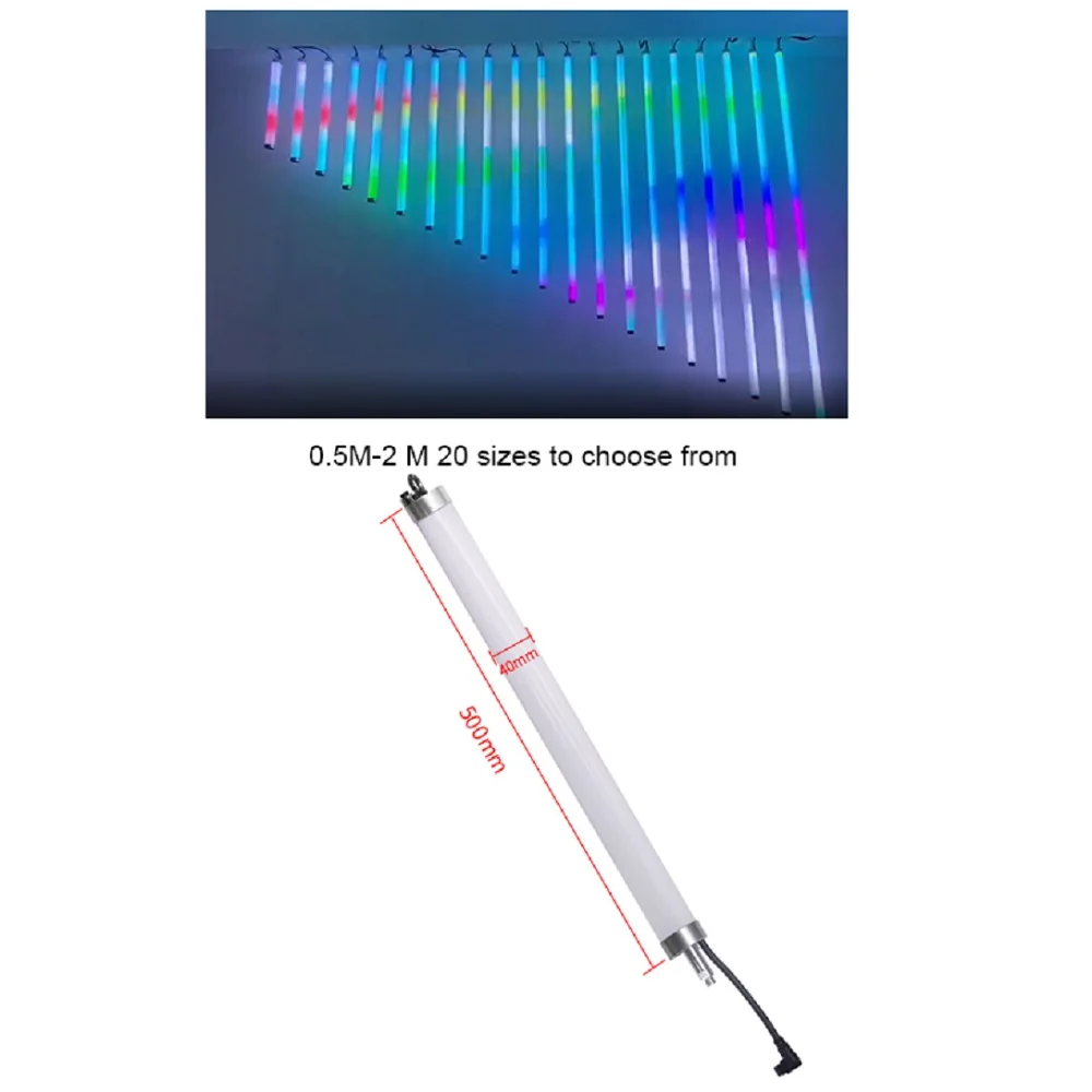 Artnet Matrix Dc24v Programmable 3d Digital Rgb Led Tubes 360 Degree ...