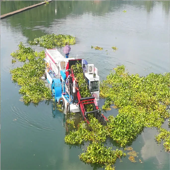High Efficiency River Trash Skimmer - Aquatic Hyacinth Harvester