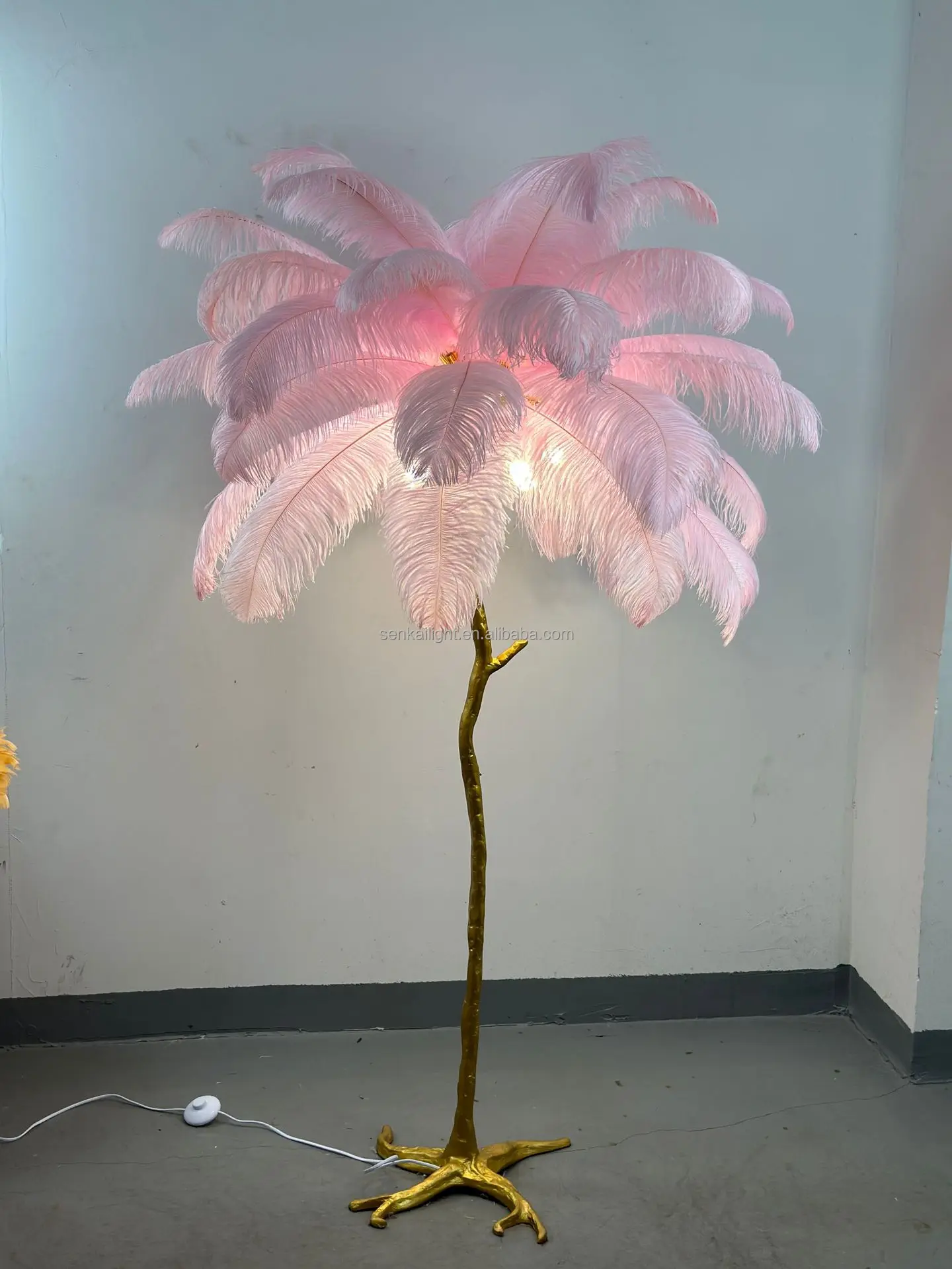 Senkai Nordic Modern Luxury Feather Lamp Rgb Standing Arc Tree Lamp Led ...