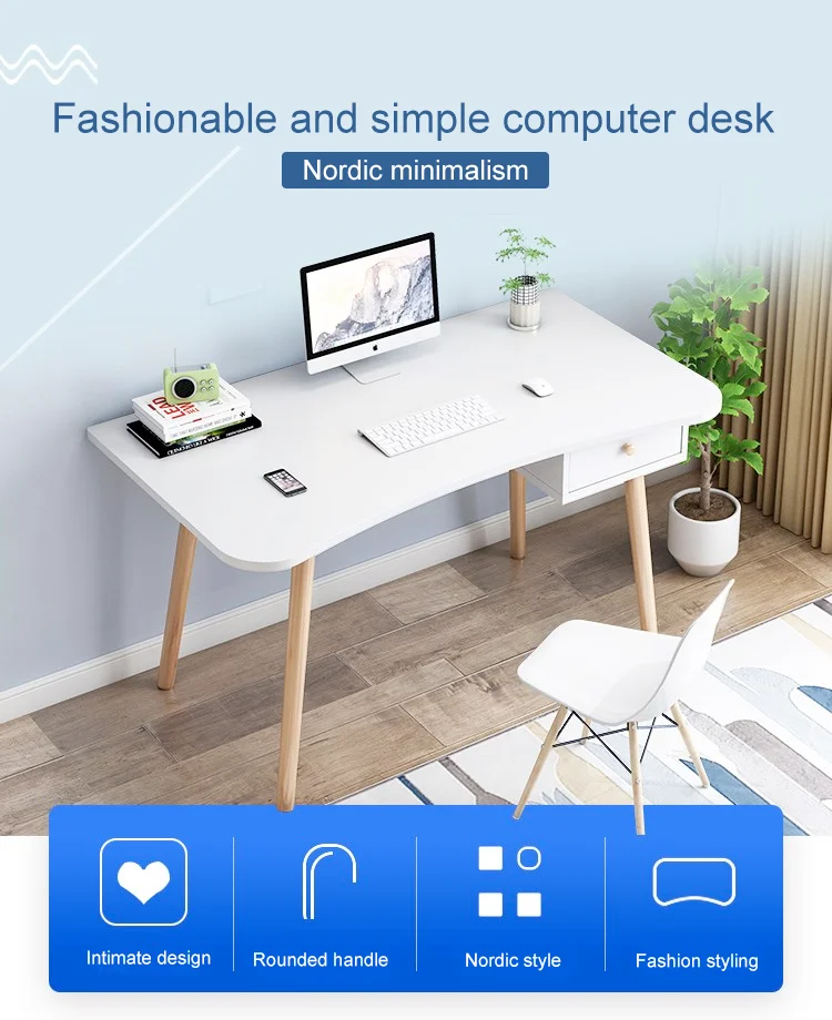 Nordic Minimalist Computer Table Price Simple Single Kids Furniture ...