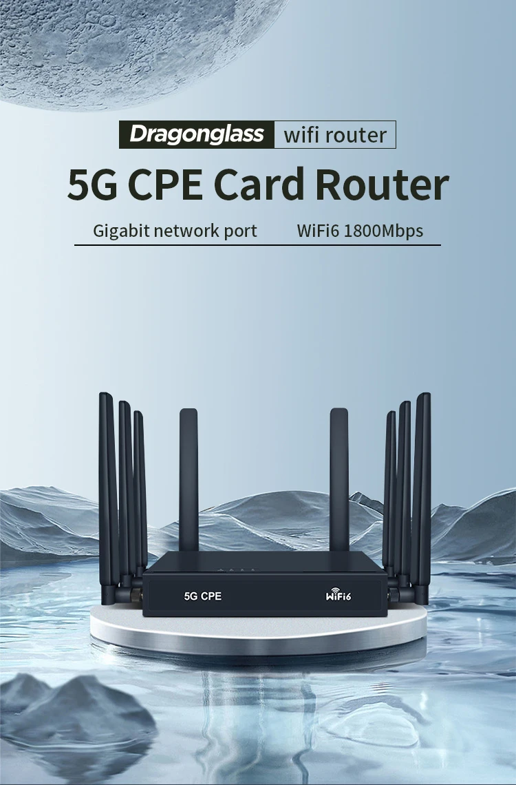 Wifi 6+5G CPE Router with 8pcs Antenna for Home Use