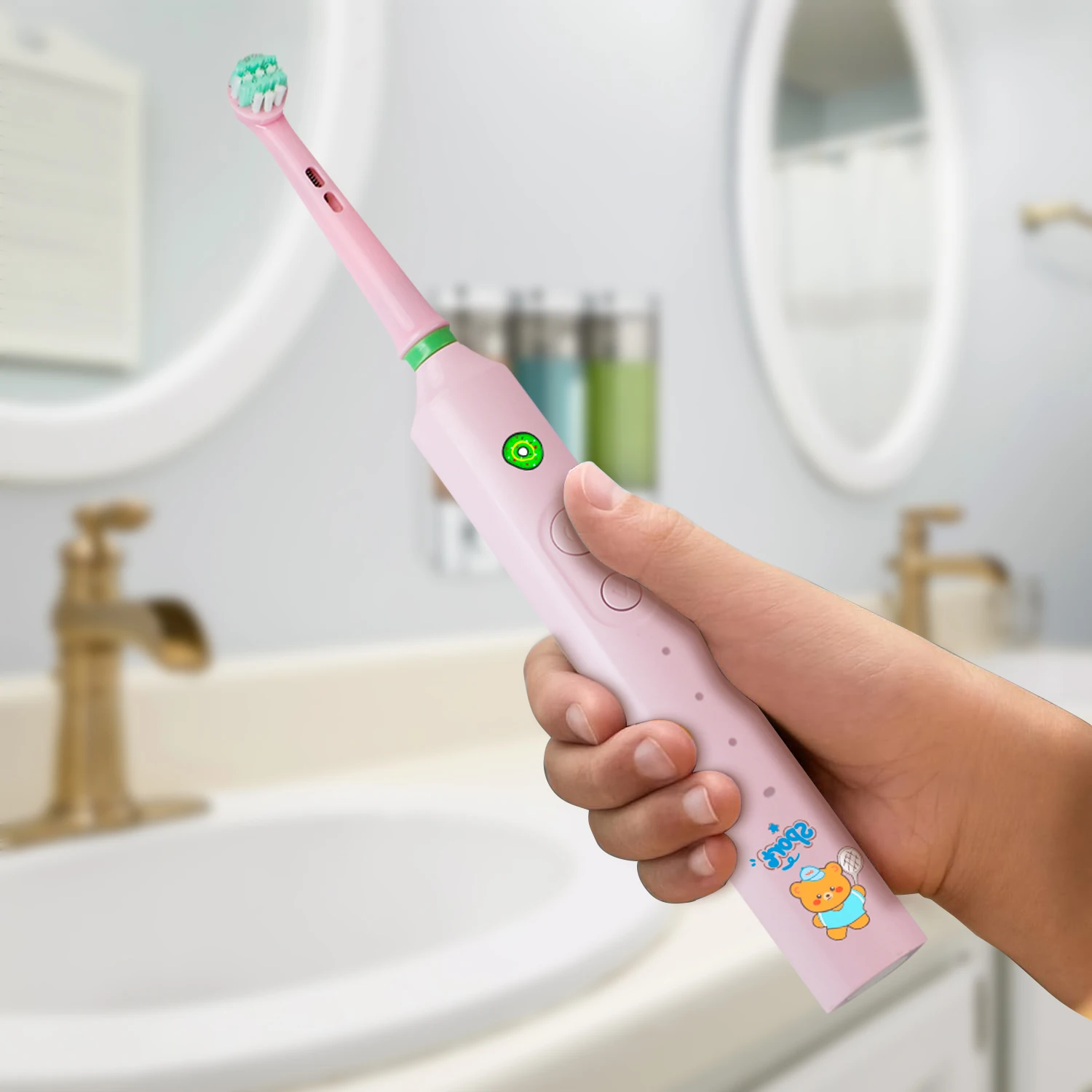 DIY Electric Toothbrush for Kids Hot Sell Waterproof IPX7 with Medium ...