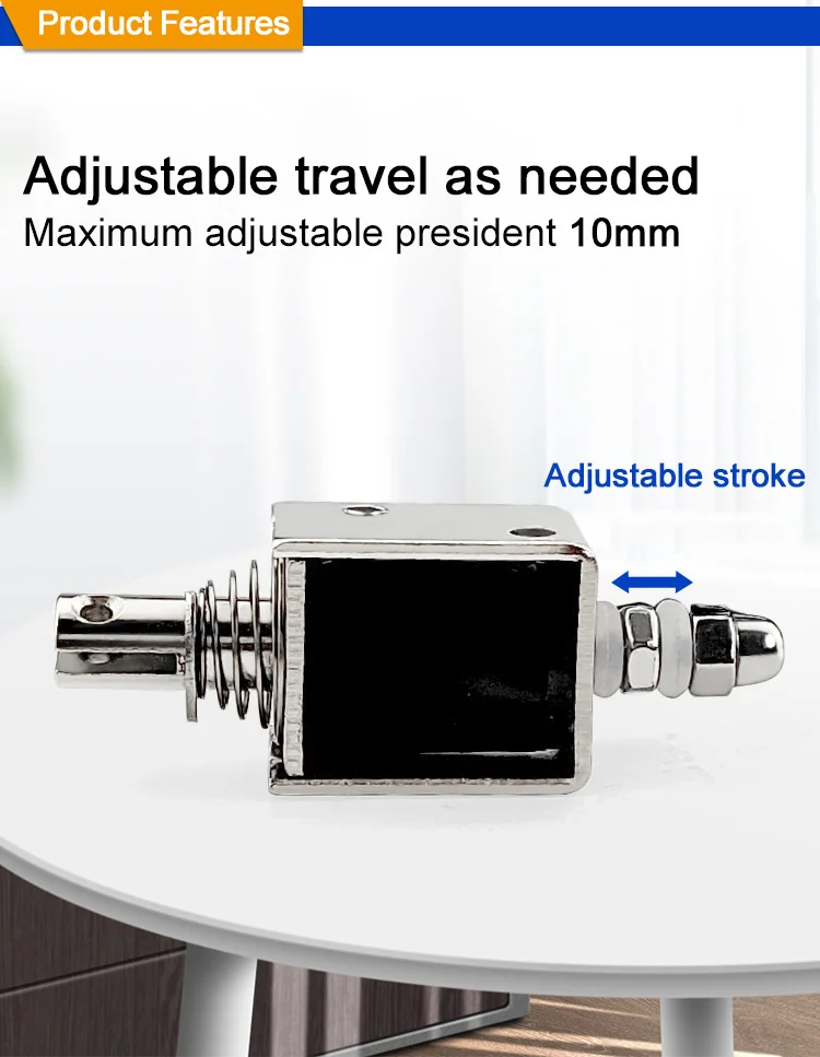 Solenoid Electromagnet Push Pull Type LSD-0826B Thrust Force Open Frame ...