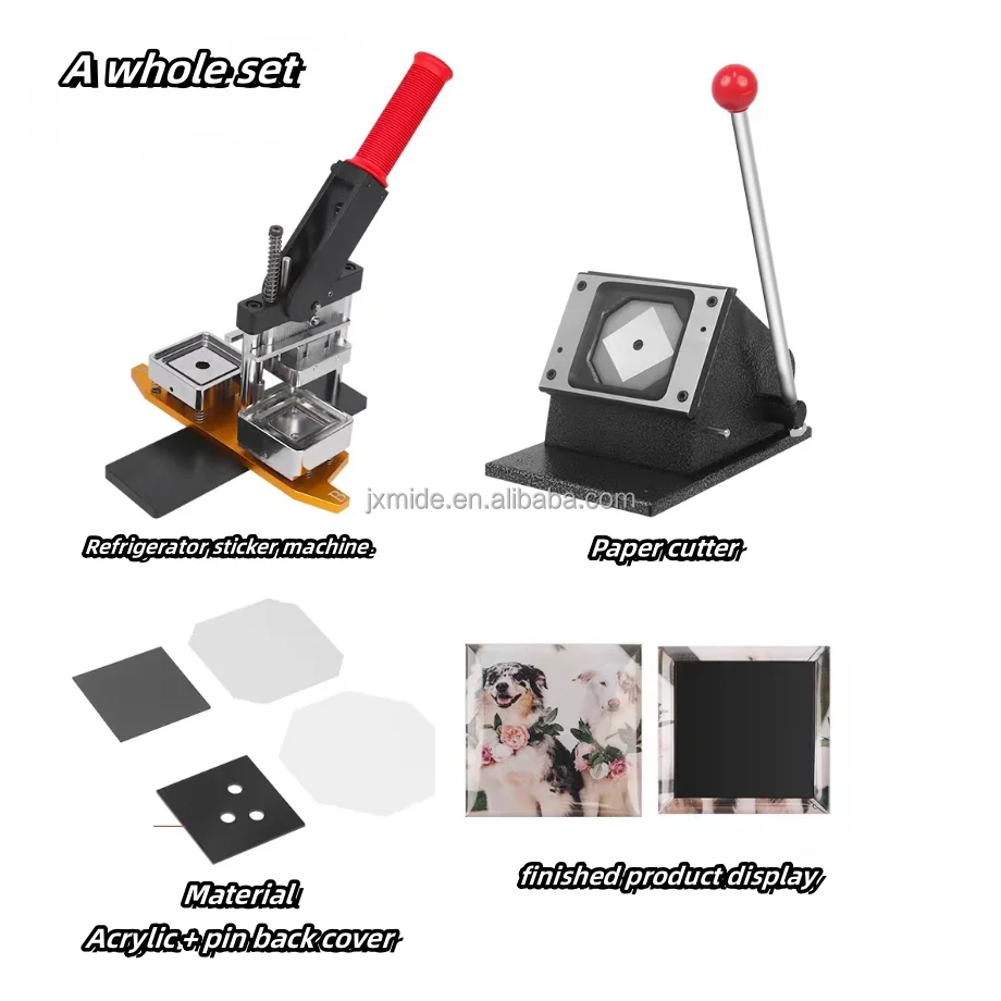 Manual Rectangle Fridge Magnet Machine Maker - MIDE-50