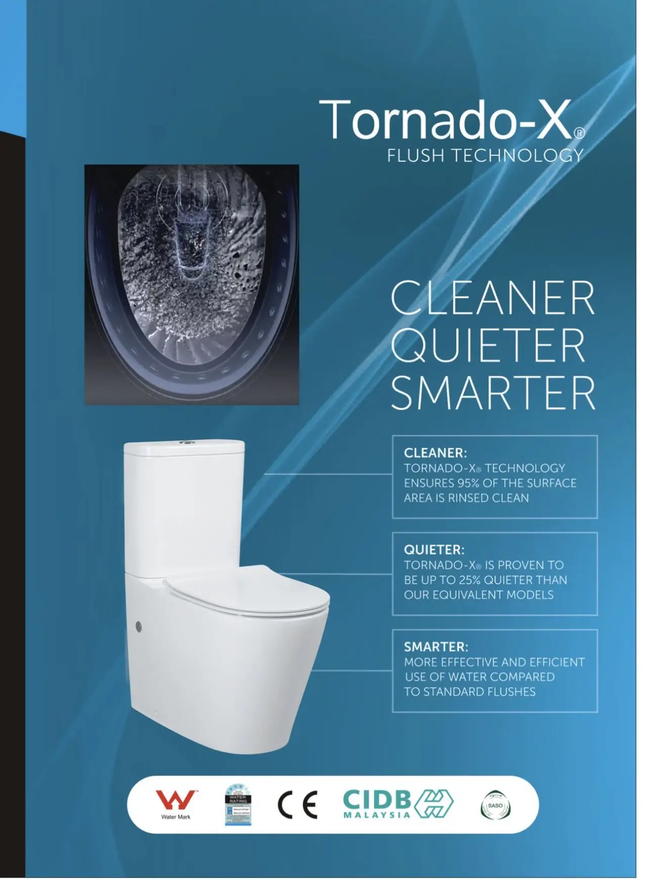 Sanitary Ware Cyclone Flushing Back to Wall Two Piece Toilet Suites ...