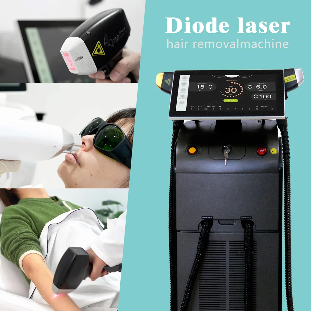 KM 2024 Version 3D Tri-Waves 4K 808 Nm Diode Laser Hair Removal