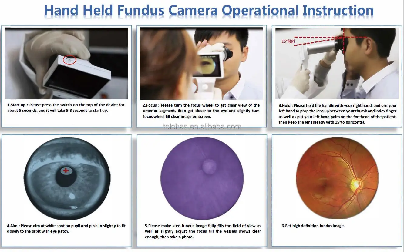 LHHFC Ophthalmic Unit Digital Handheld Ophthalmology Portable Eye ...