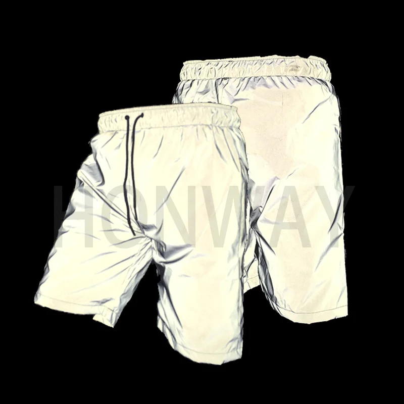 Summer Beach Night Light Polyester Shorts Hip Hop Shiny Blink Pants ...