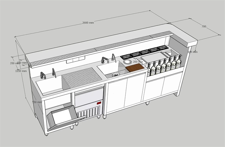 Cafe Restaurant Custom Design Cocktail bar Station for Sale| Alibaba.com