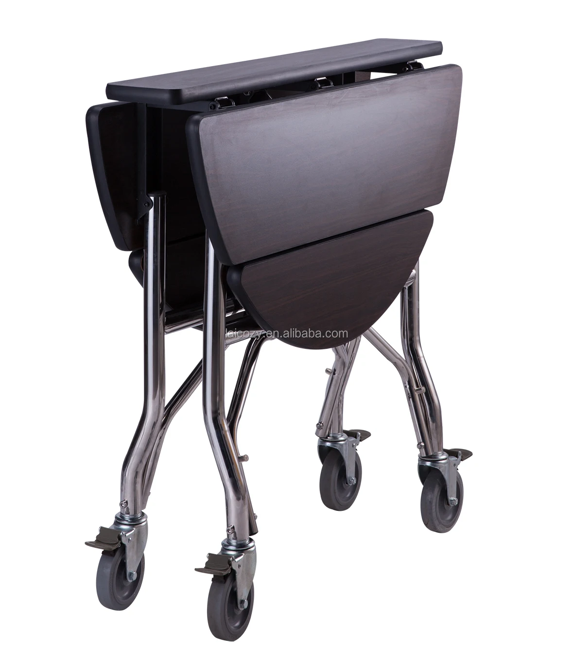 Hotel Guest Room Foldable Service Trolley With Warmer Cabinet| Alibaba.com