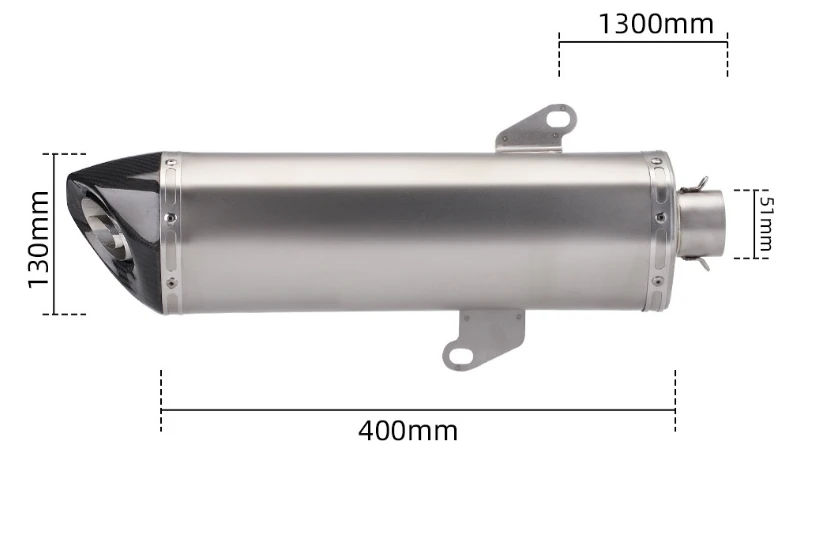 Racing Modify Exhaust Pipe Muffler FORZA350 NSS350 ATV Dirt Bike ...