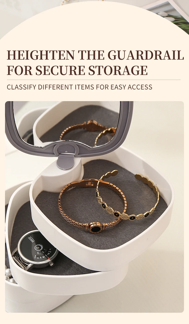 Wholesale 360 Degree Rotating Jewelry Box Organizer