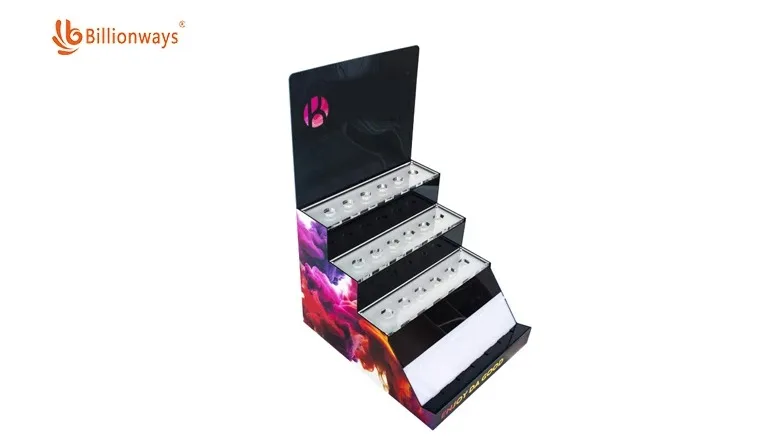 Customized Led Acrylic Tobacco Display Stand Retail Store Desktop Shop ...