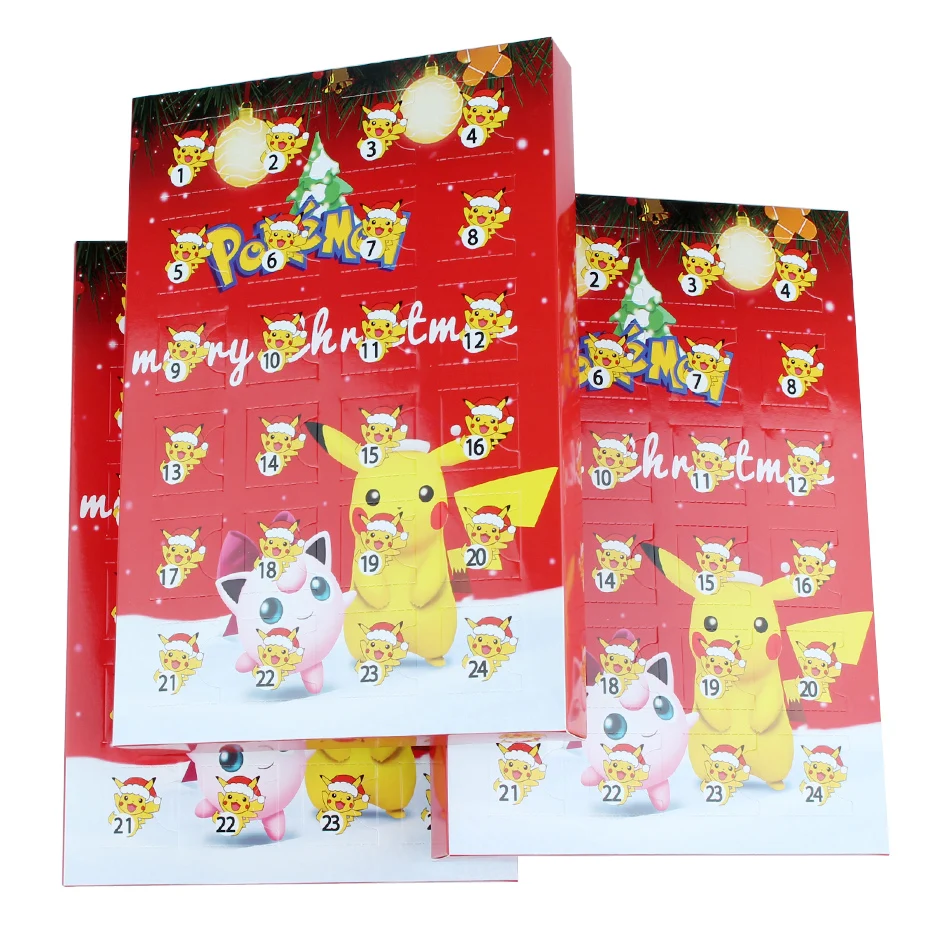 24pcs Pokemon Figure Advent Calendar - Kawaii Pikachu PVC Models for ...