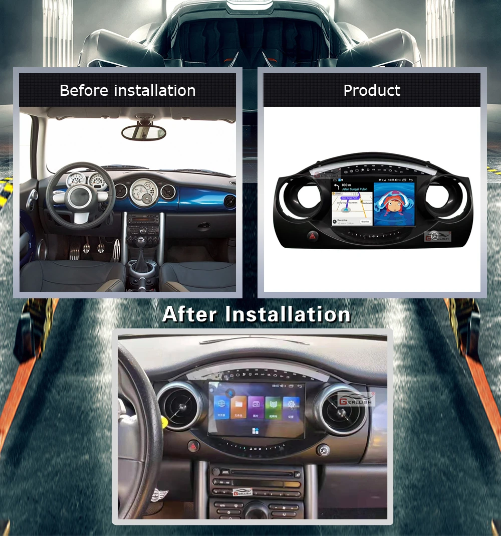 9" Car Multimedia Radio Stereo Head Unit Android Car DVD Player GPS ...