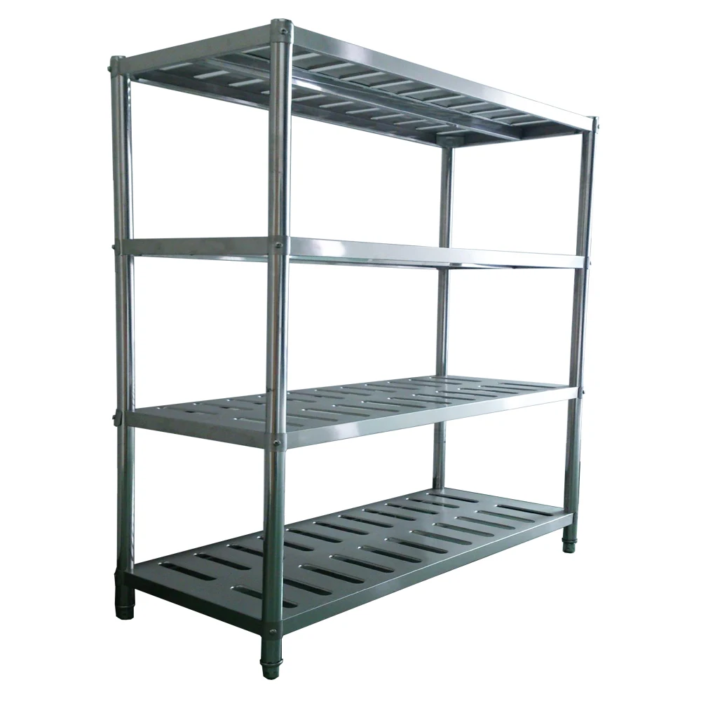 Heavy duty stainless steel kitchen shelves ladder storage rack factory ...