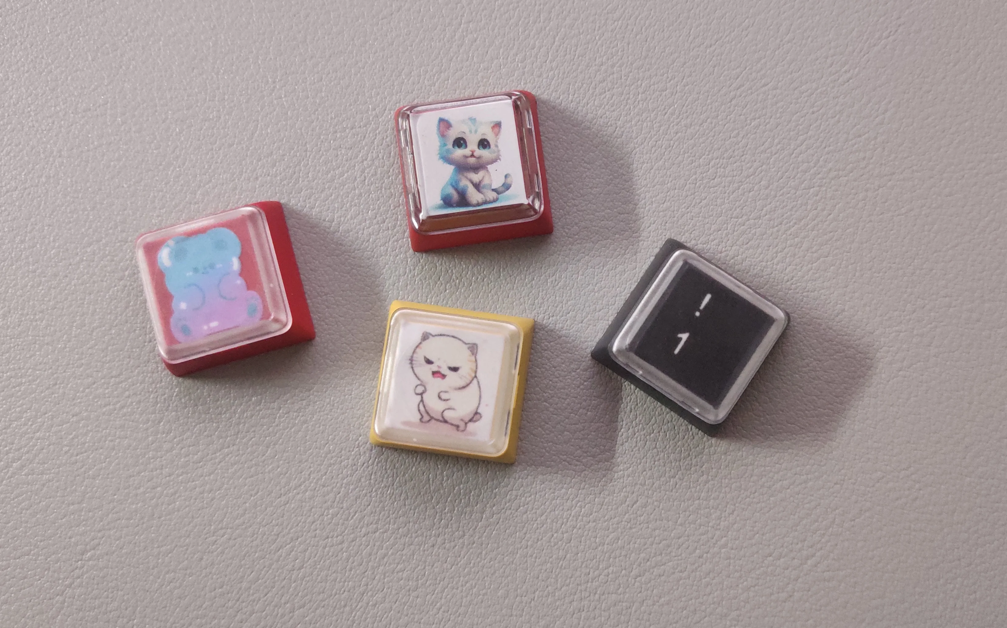 Custom Double-Layer Card Cap Keycap Personalized Group Keycaps