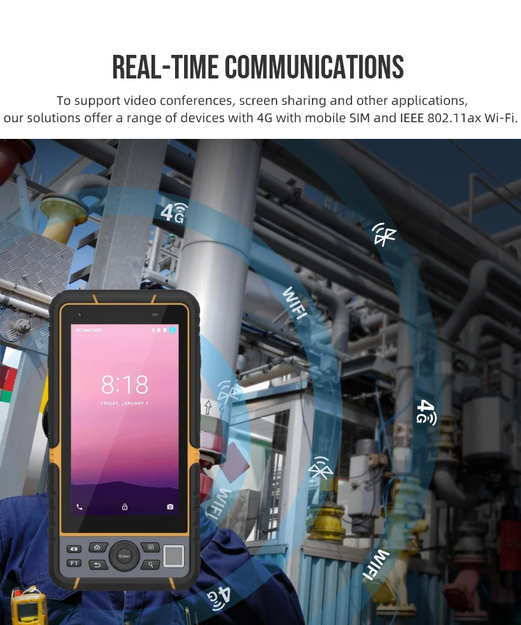 Hugerock T60ex Camera Atex Wifi Explosion Proof 9000mah Wireless Simcard Nfc Reader Desktopo ...