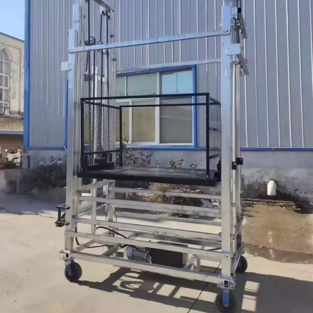 Foldable Portable Scaffold 230v Lifting Platform Electric Scaffolding ...