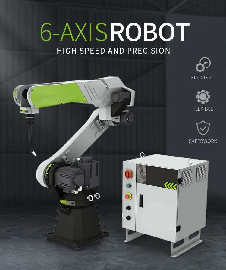 6 Axis Industrial Welding Robot With Fiber Laser Welding / Mig Welding ...
