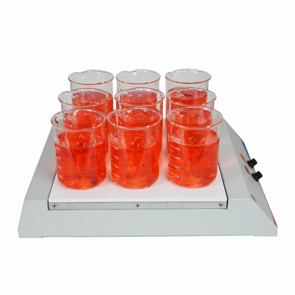 9 Points Magnetic Stirrer Hotplate HSHA-9D Laboratory Multi-Position ...