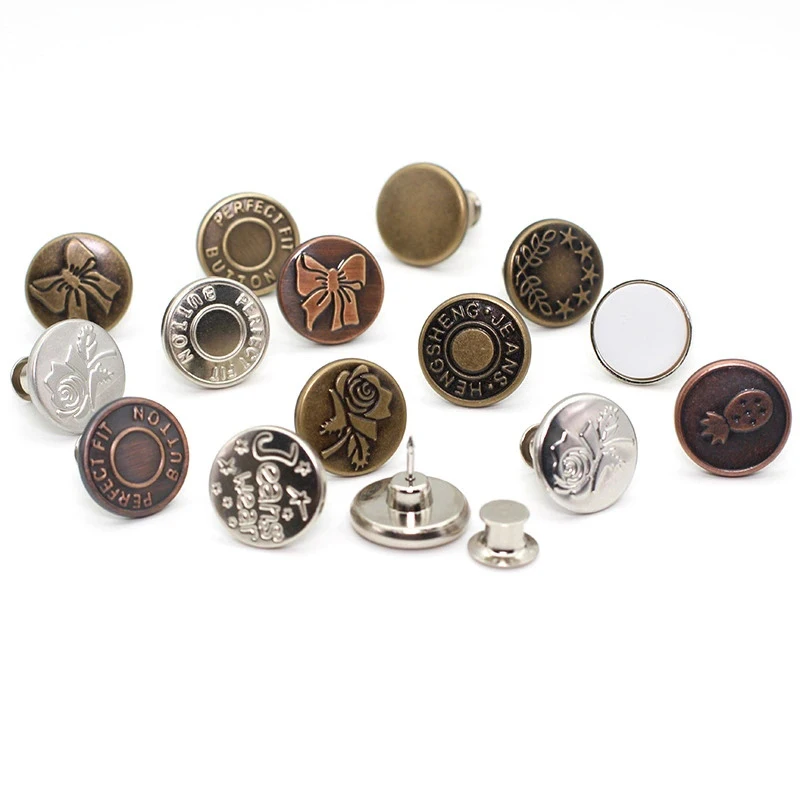 Promotion Custom Buttons Jacket Customized Fabric Flower Metal Snaps ...