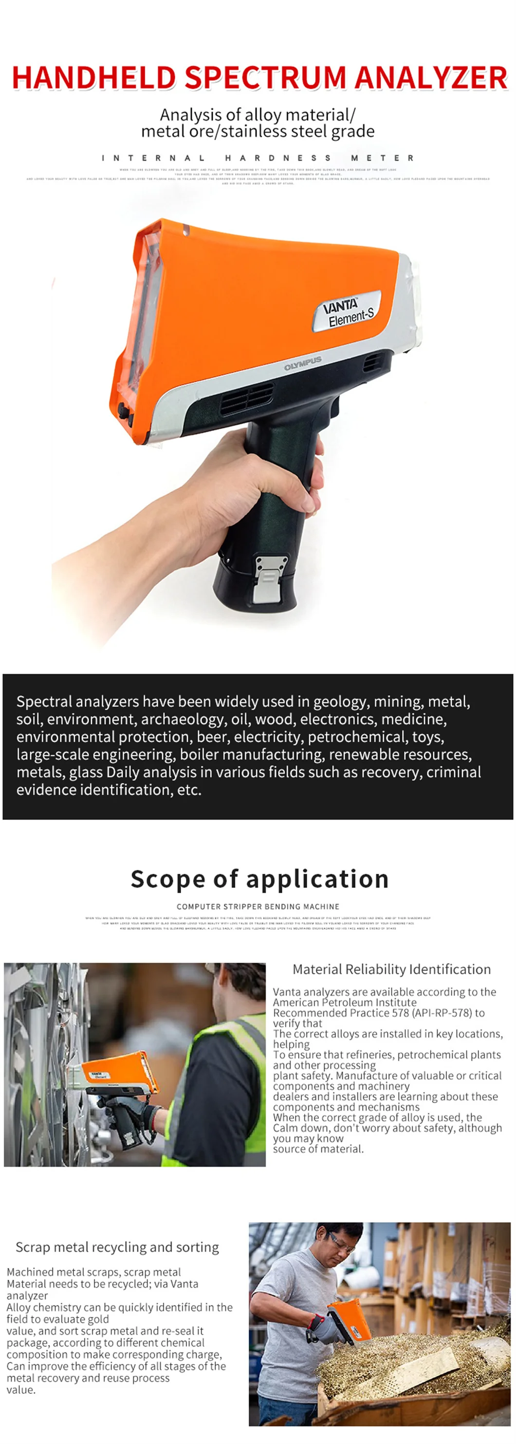 3q Buy Portable X-ray Fluorescence Spectrometer Handheld Gun Xrf Metal ...