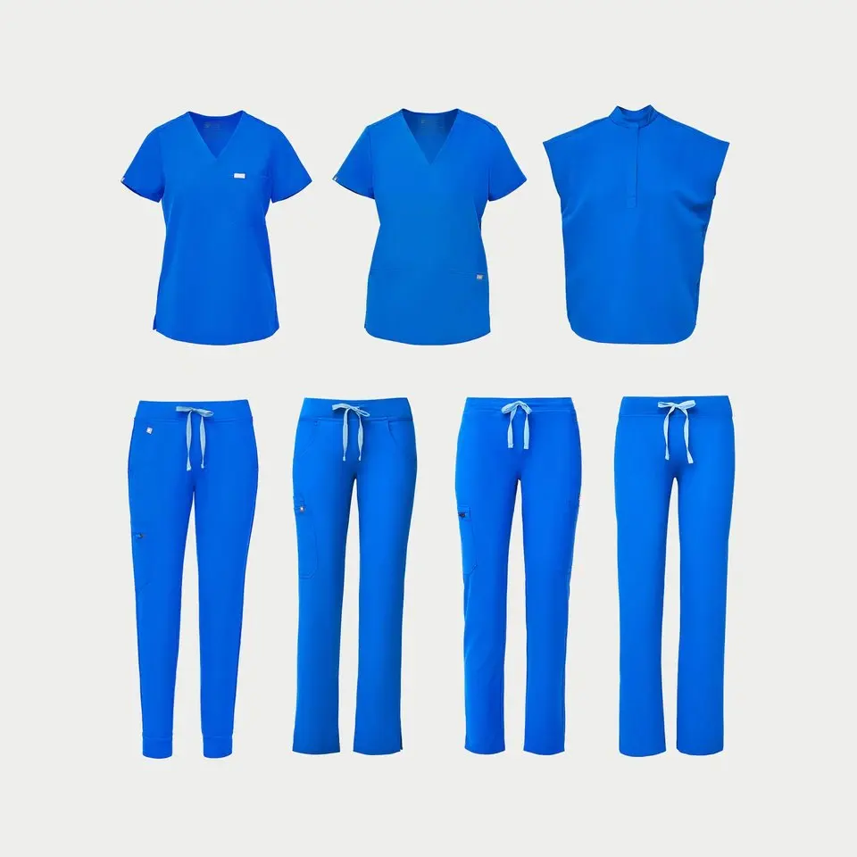 Bestex Royal Blue Scrub Uniforms Sets Scubs Medical Nursing Burgundys ...