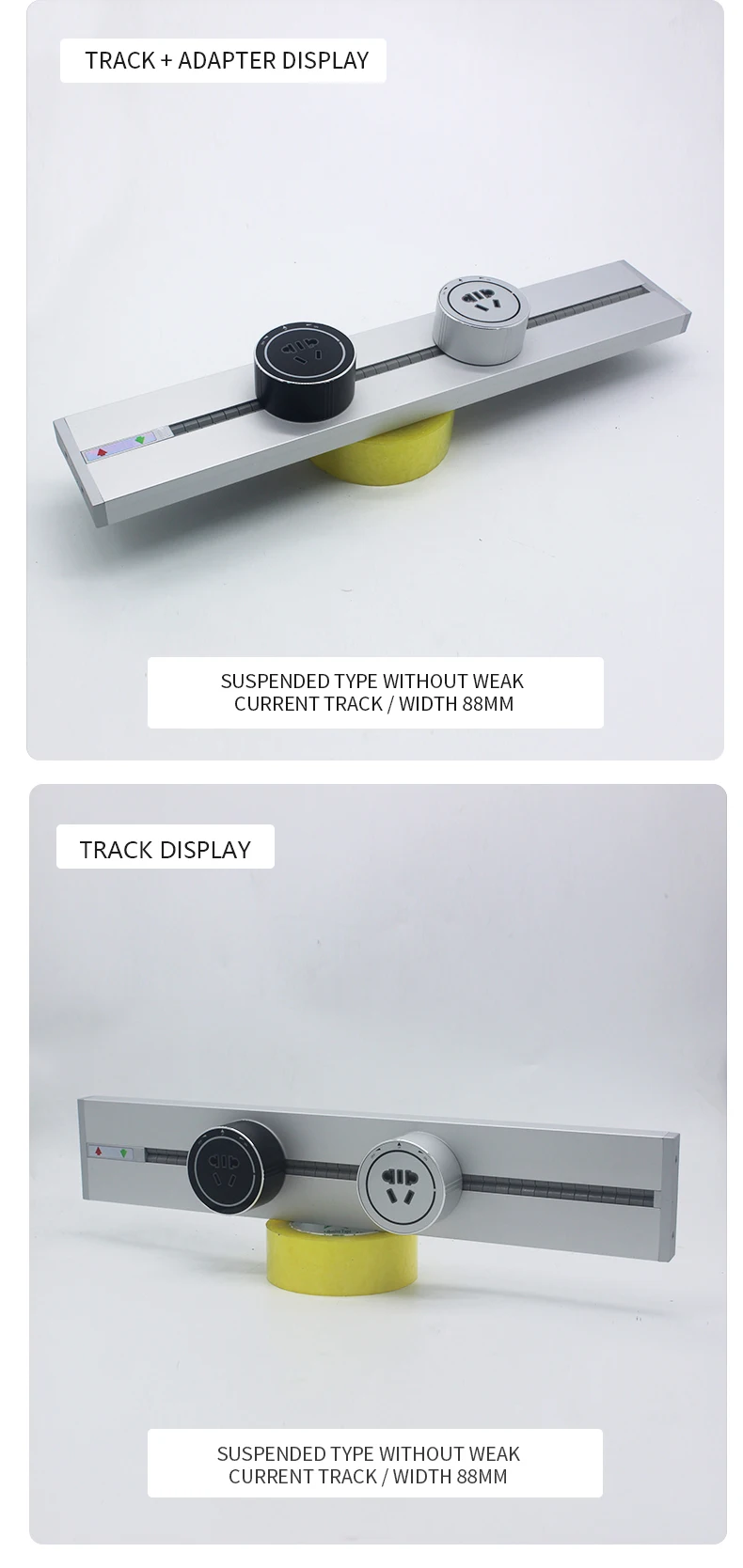 70MM Width Surface Mounted Smart Kitchen Office Rail Power Track System ...
