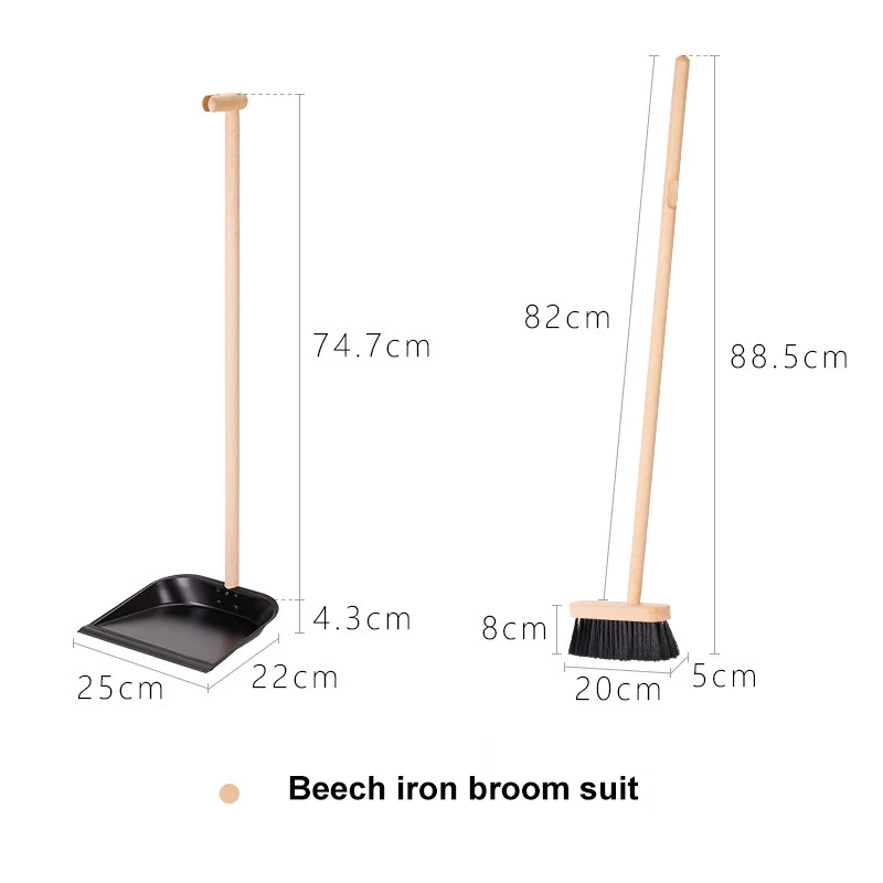 Cheap Custom Wooden Broom and Dustpan Set Wholesale