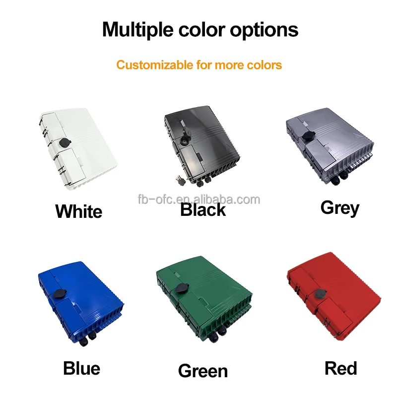 Caixa CTO Fiber Optic Distribution Box 1x16 Splitter, IP65, 16 Ports ...