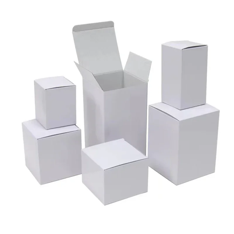 Kraft Fold Packaging Gift Box Carton Hard Paper Packaging Box White ...