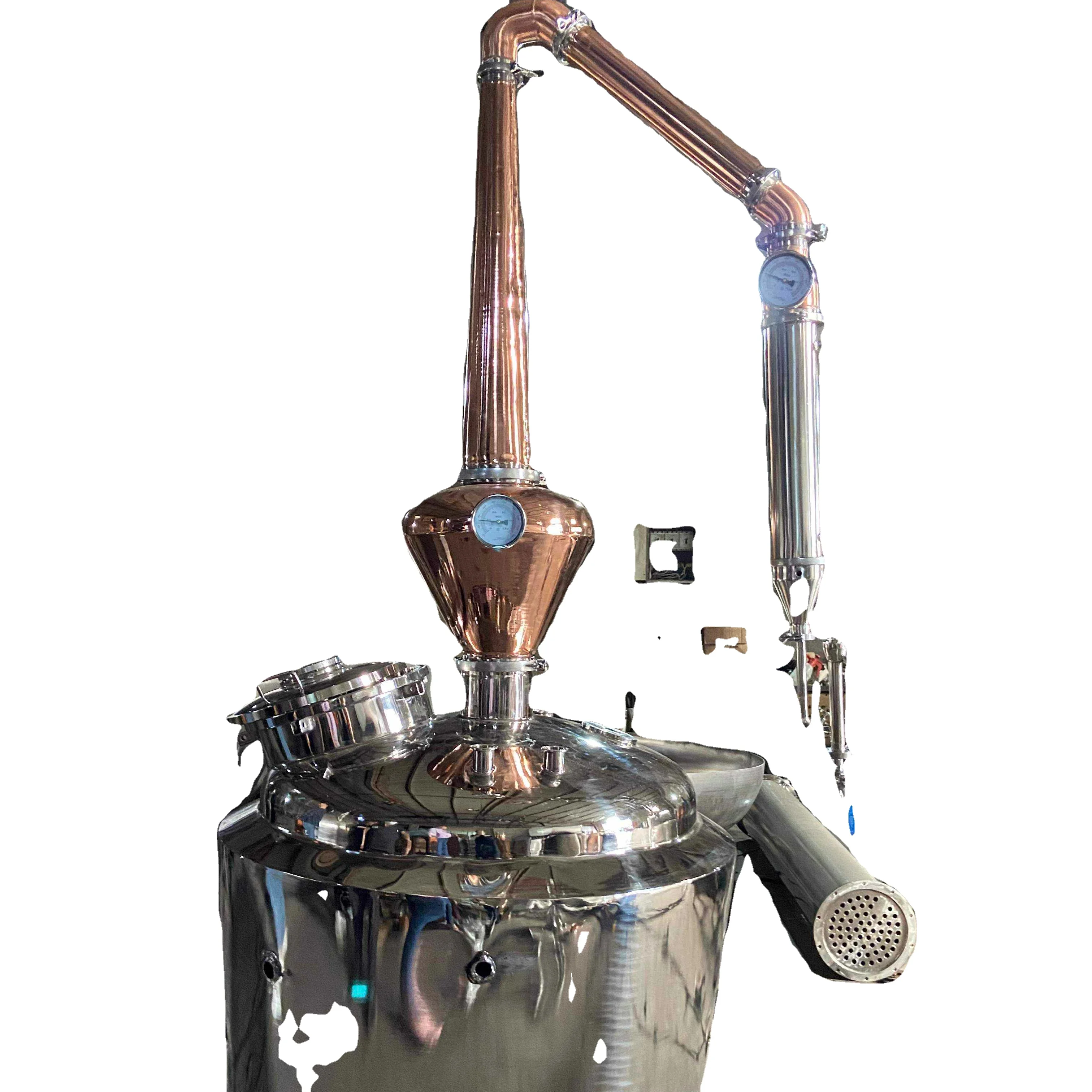 200l Distillery Copper Still Pot Distillation Equipment - Buy Pot Still ...