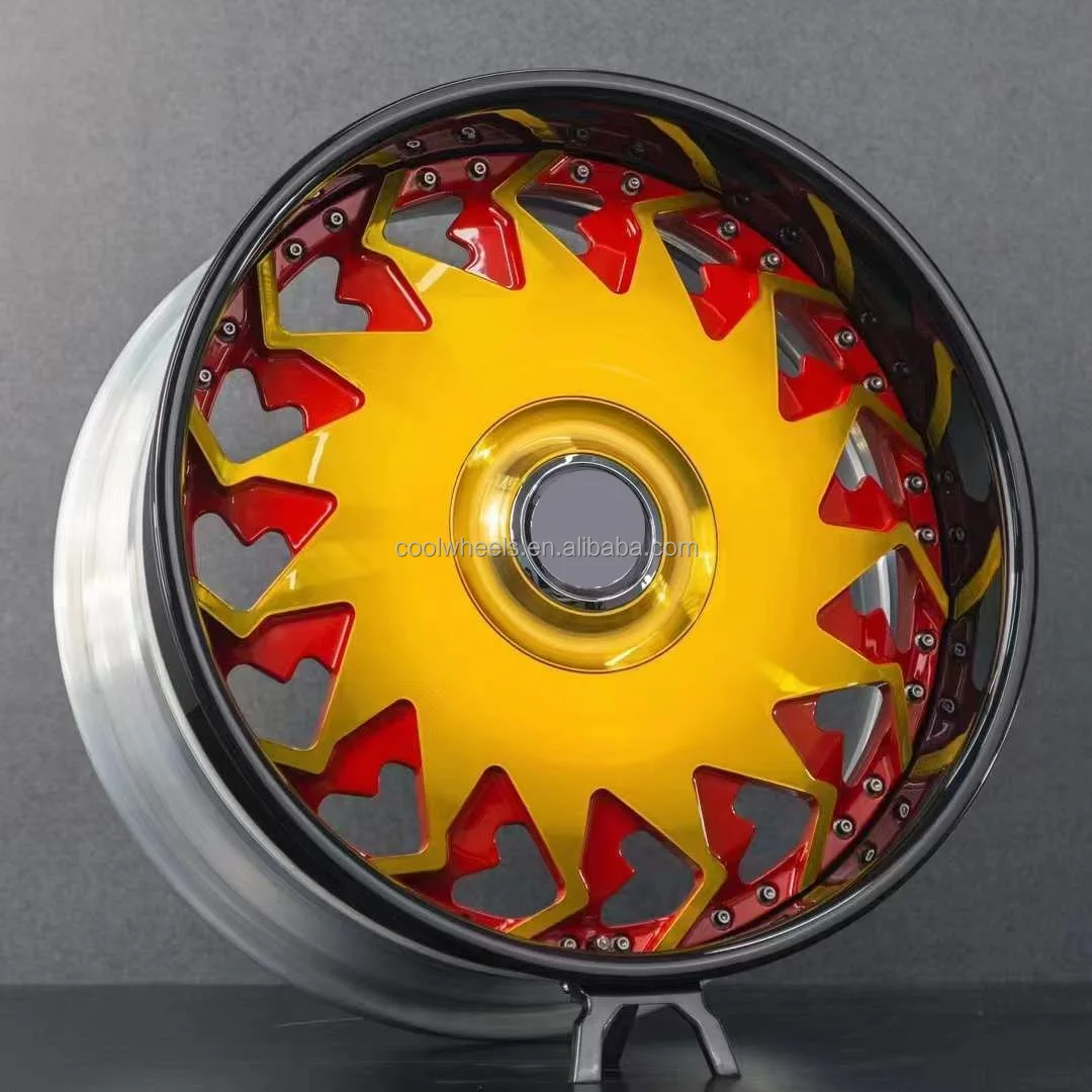 Bku Racing Lowrider 3 Piece Wheels Forged 20 21 22 24 Inch Rims 6x139.7 ...