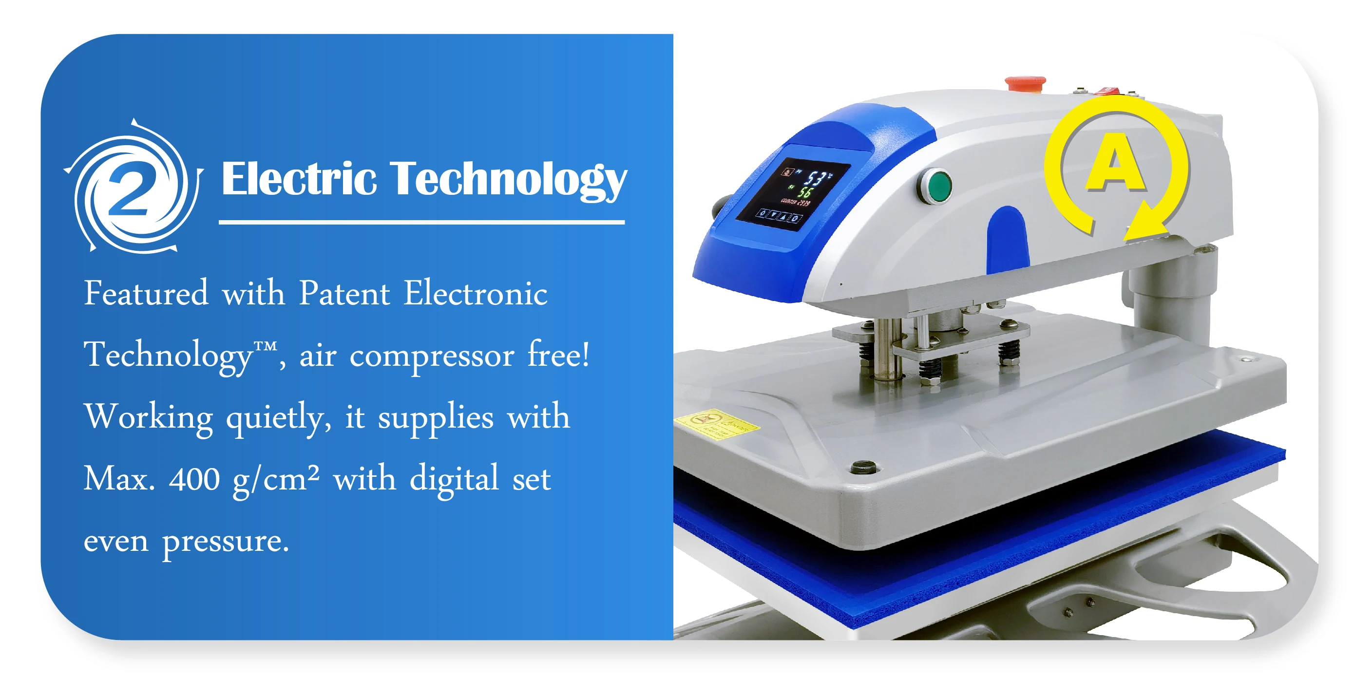 16x20 Semi-Automatic Swing Away Heat Press Machine New Electric Slide ...