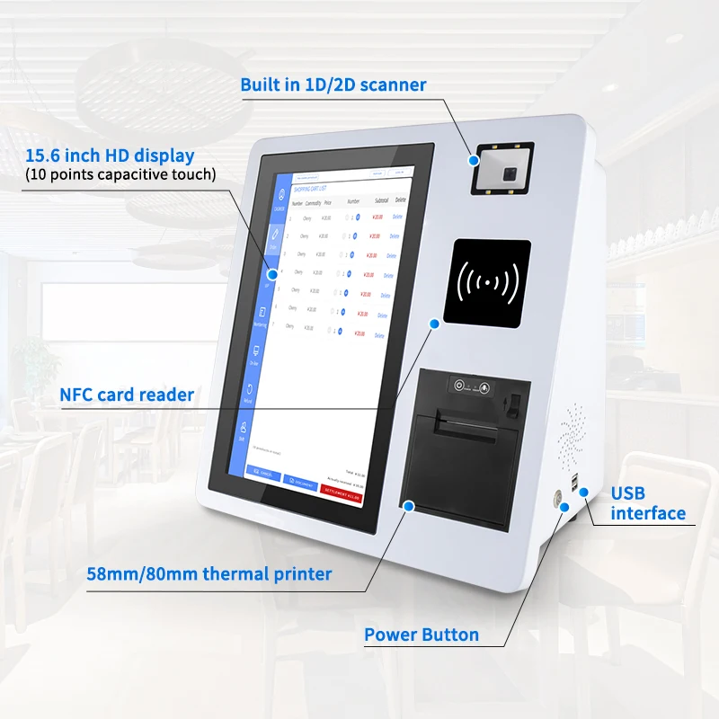 2024 Self Service Order Payment Touch Screen Kiosk Self Pay Machine ...