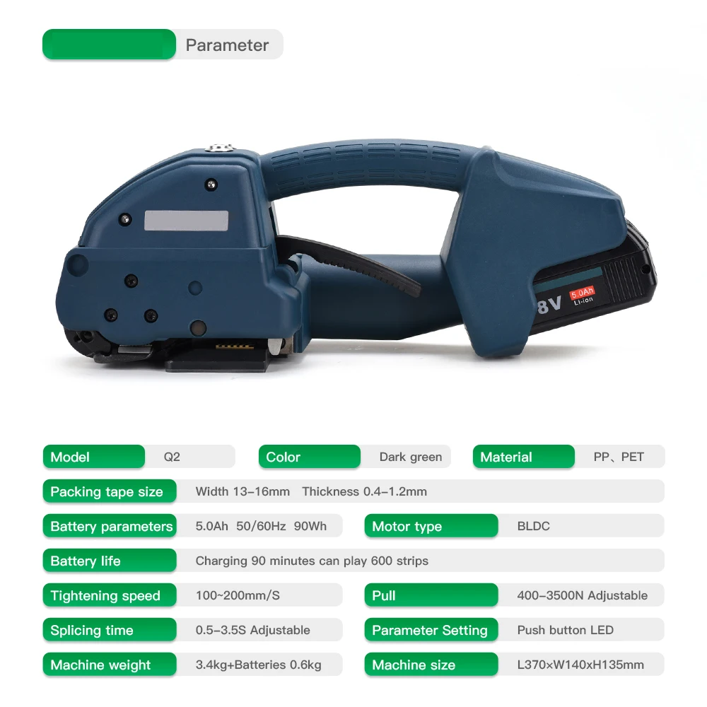 YOUNGSUN Q2 Automatic PP Belt Strapping Tool - Easy & Efficient