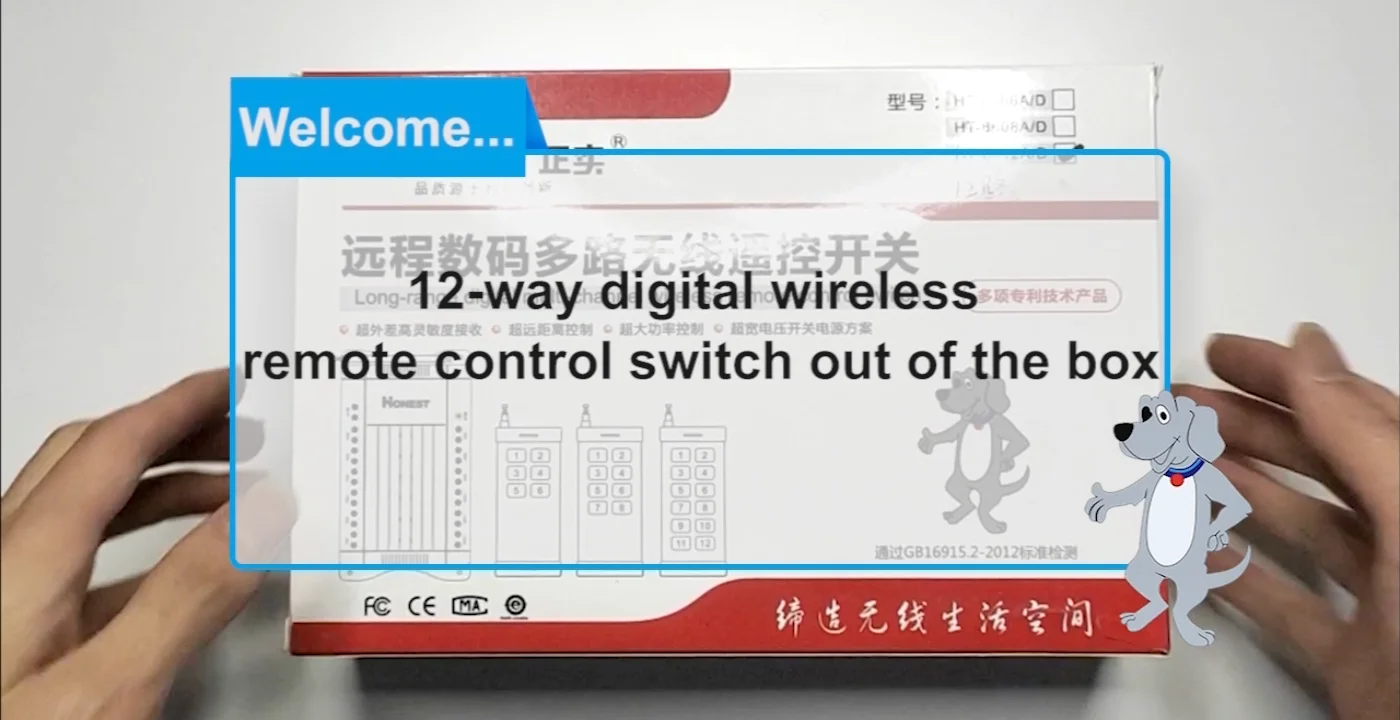 Industrial Remote Control New Ac 220v380v 12channel Wireless Receiver ...