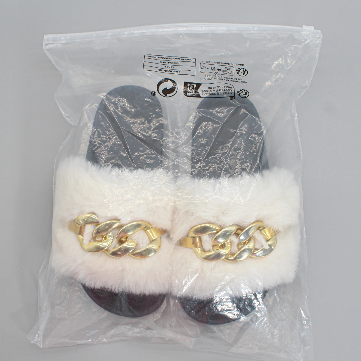 White Bridal Bridesmaid Cozy Slippers Custom Open Toe Fur Fluffy Cross ...