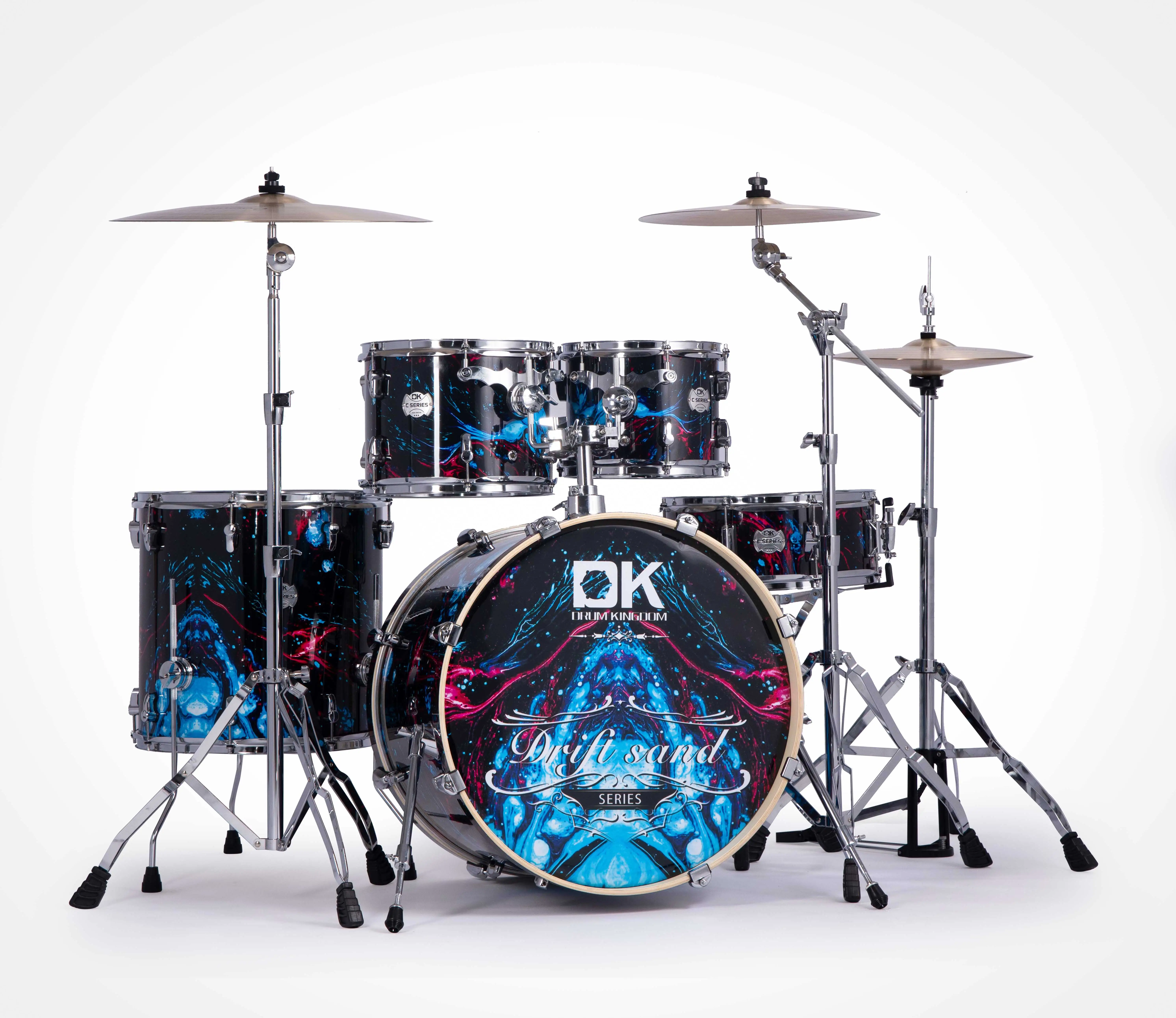 Chinese High Good Quality Durable Acoustic Drum Set Musical Instrument ...