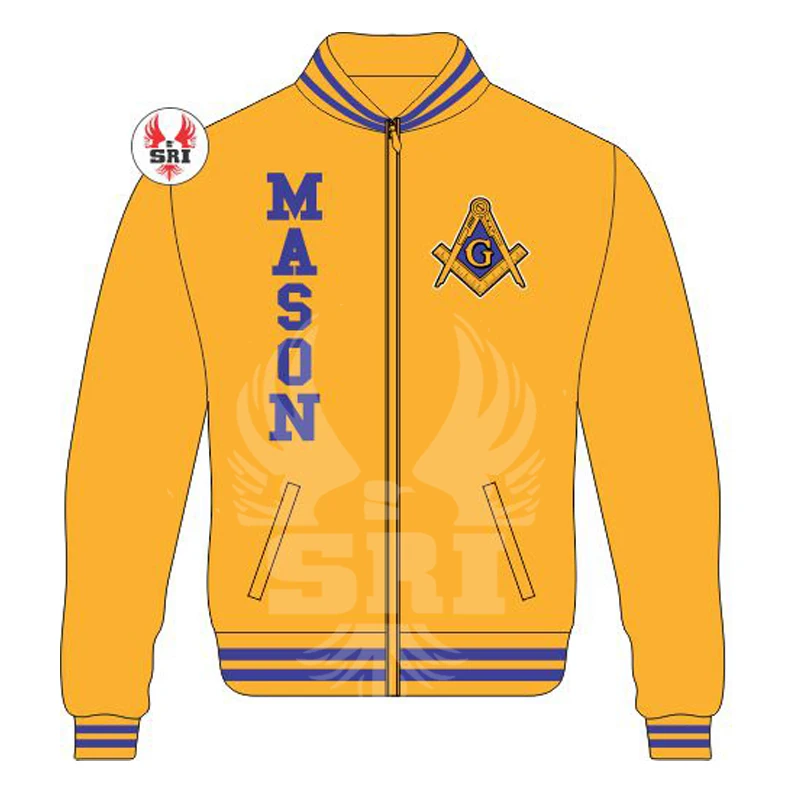 Masonic Master Mason Letterman Jacket Custom Made Satin Jacket ...