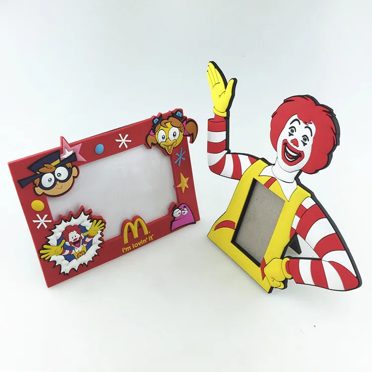 Custom 3D McDonald's PVC Photo Frame - Novelty Soft Plastic Gift for ...