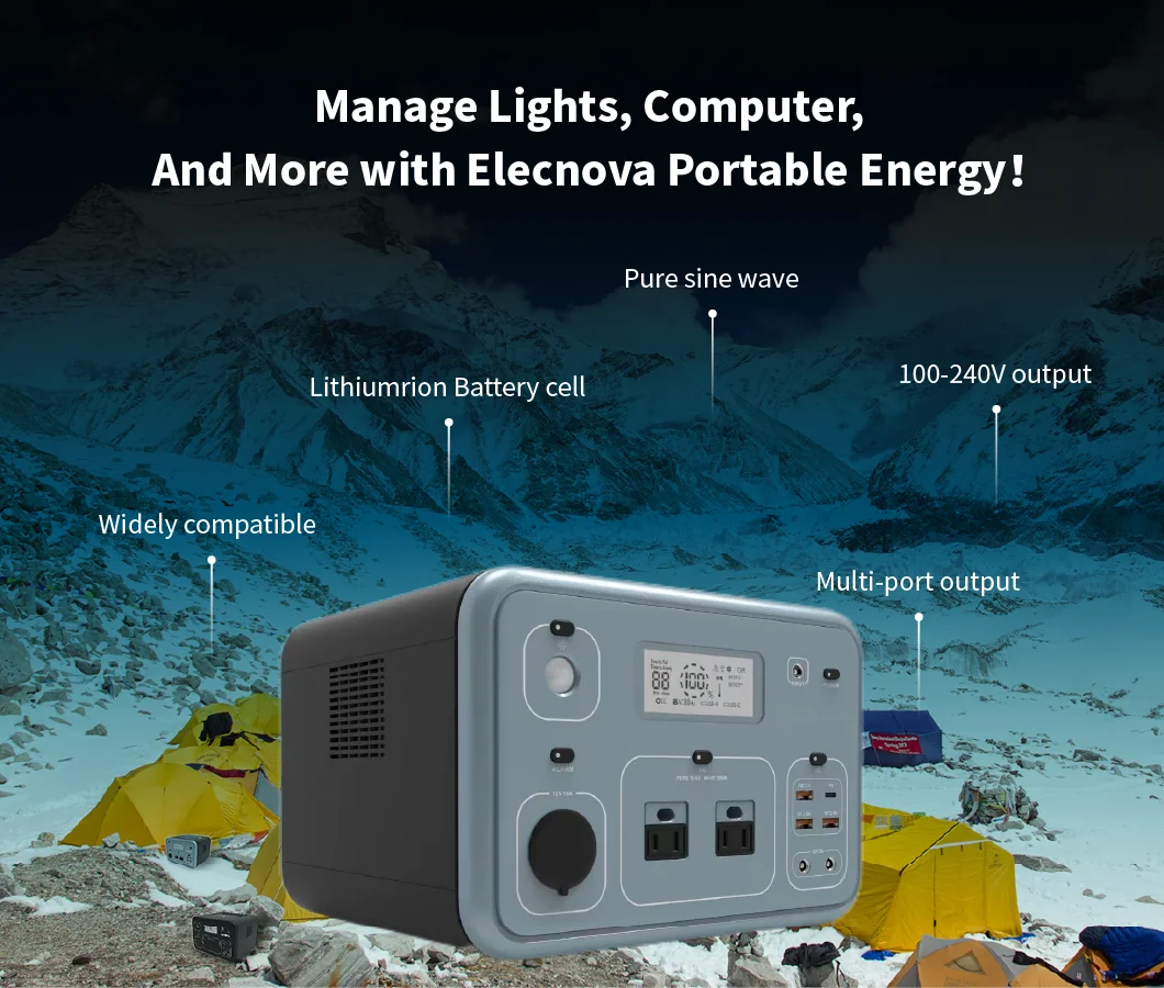 Elecnova Energy Storage System Backup Solar Generator for Campers Rvs ...