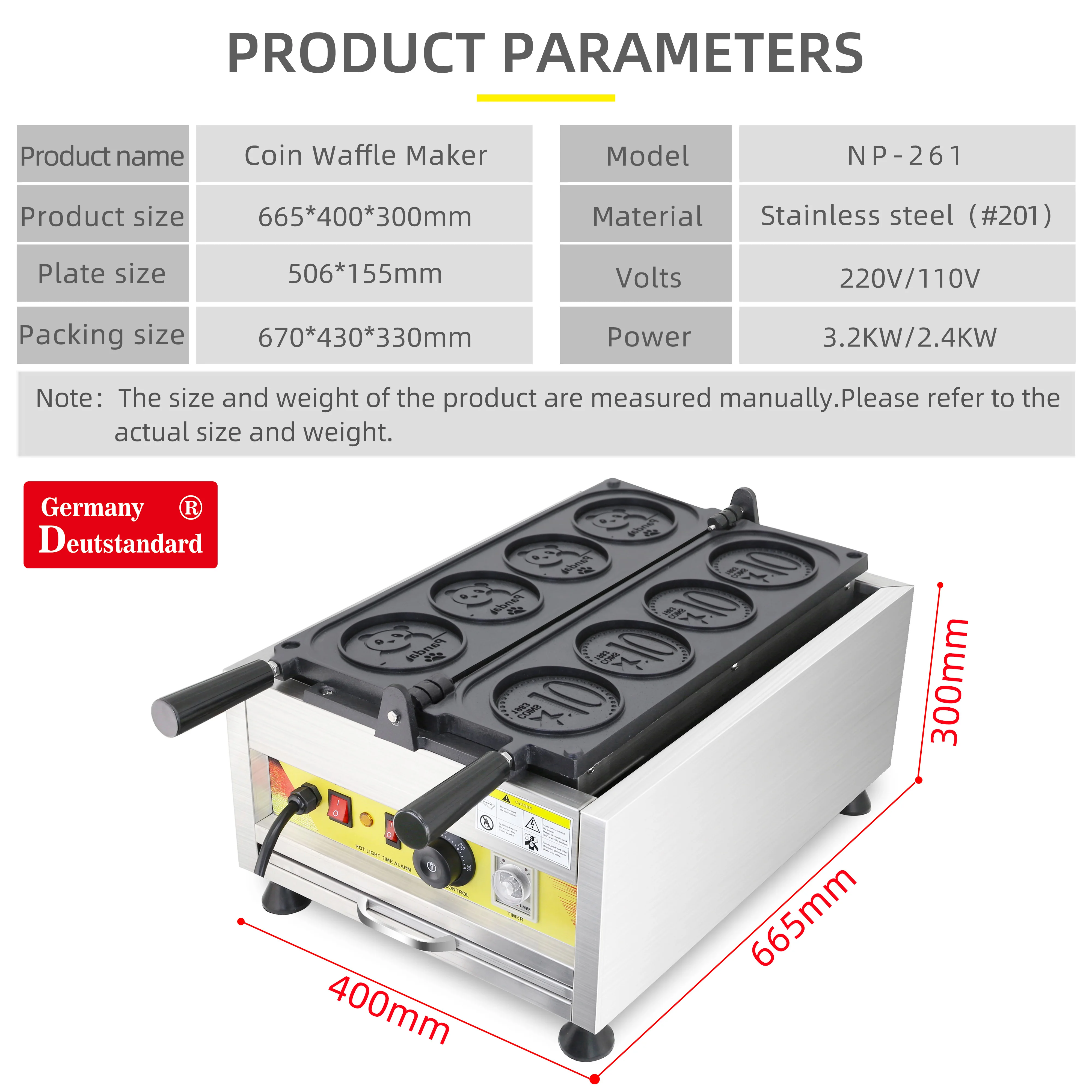 Waffle Panda - Fun and Easy Waffle Maker for Home & Shop
