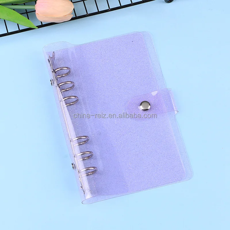 A5 A6 A7 PVC Budget Binders - Clear, Loose-Leaf Organizers