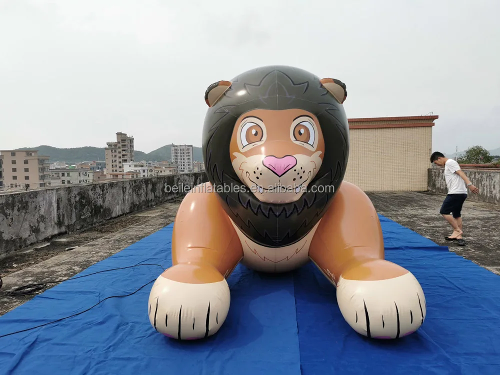 Beile New Design PVC Inflatable Lion for Cartoon Addicts