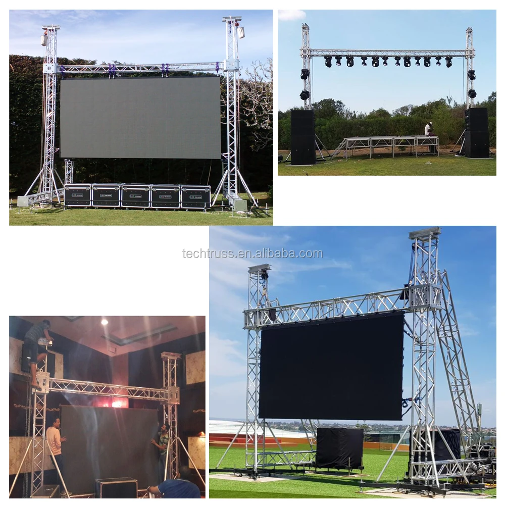 Universal Aluminum LED Video Wall Truss Stand System - Ground Support ...