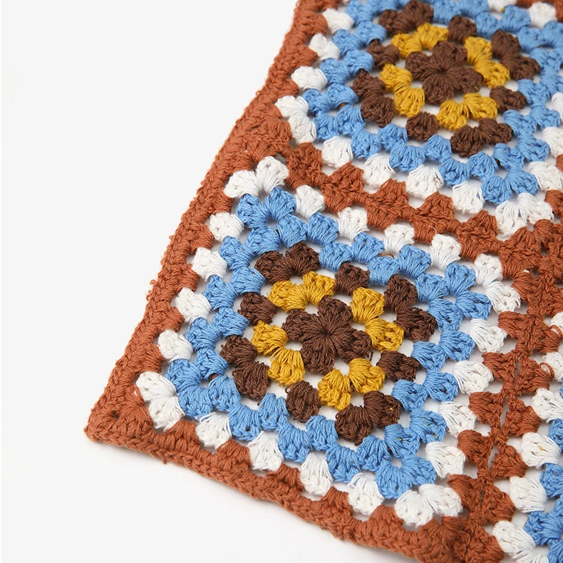 Y2K Hair Accessory - Triangle Bandana Turban Crochet Scarf