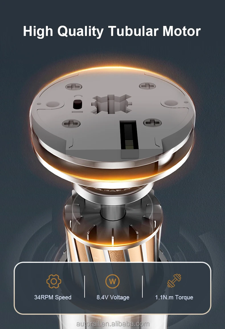 Tuya Zigbee 25mm Tubular Motor For Projection Screen Roller Shutter ...