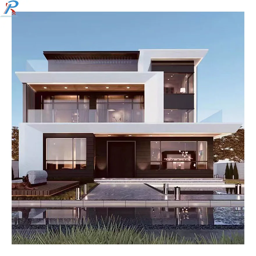 Modern Prefab Villa Light Steel Structure Modular Homes Prefabricated ...